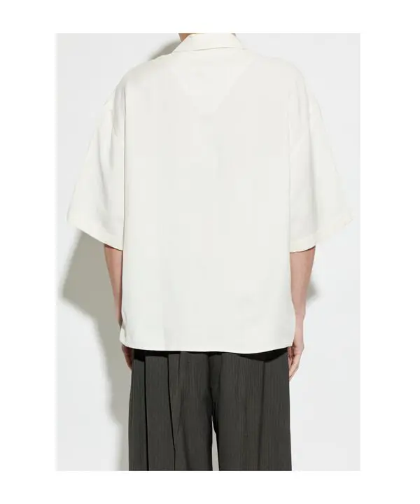 Studio Nicholson Oversized Short-sleeve Shirt - Cream