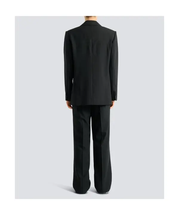 Balmain Wool Blazer With Sand Effect Amethyst Embroidery