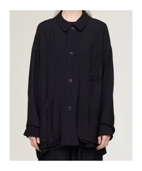 Y3 Long Sleeve Shirt With Button Closure And Pockets