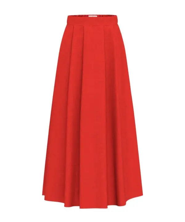 Marella Pleated Linen Skirt