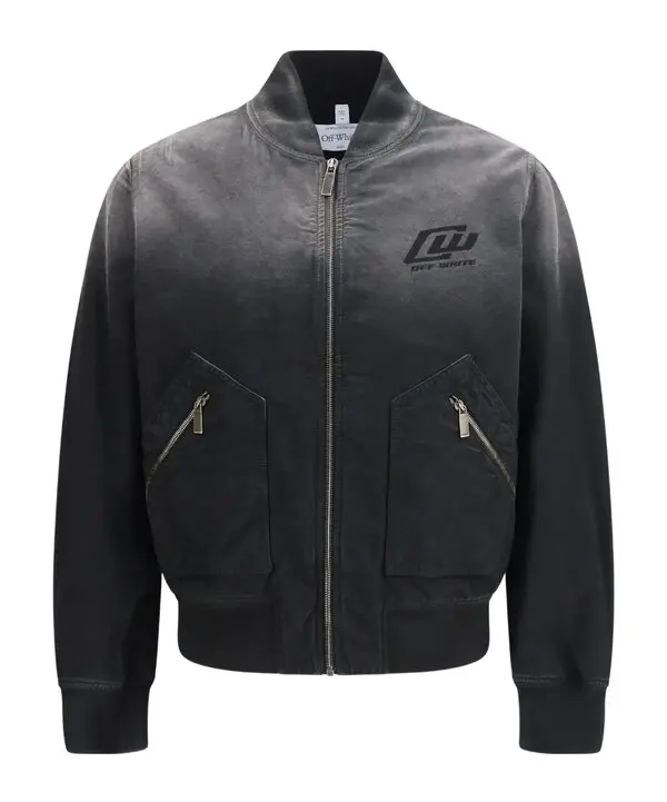 Off-White Gradient Bomber Jacket - Black
