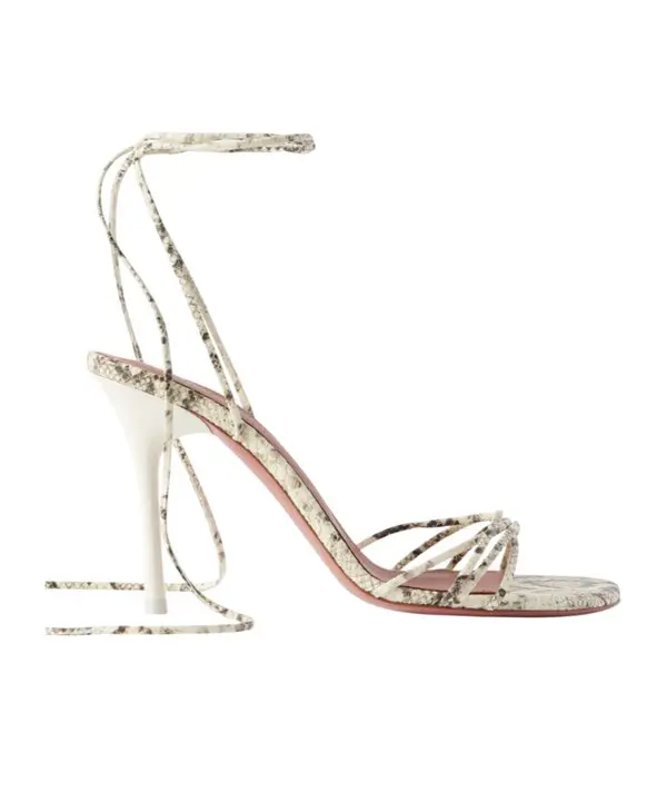 Amina Muaddi Lori High Heel Sandals - Nude