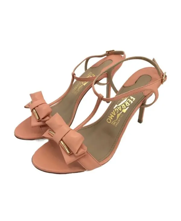 FERRAGAMO Open-toe High-heeled Sandals With Bow Detailing