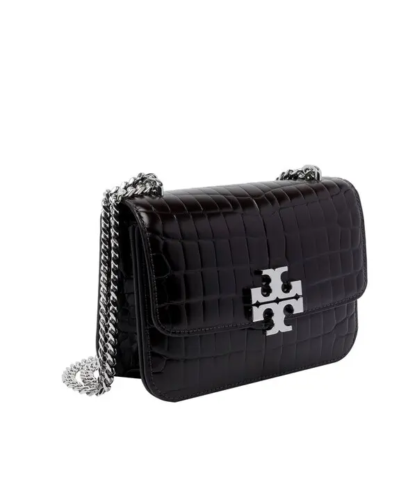 Tory Burch Eleanor Logo Shoulder Bag - Black