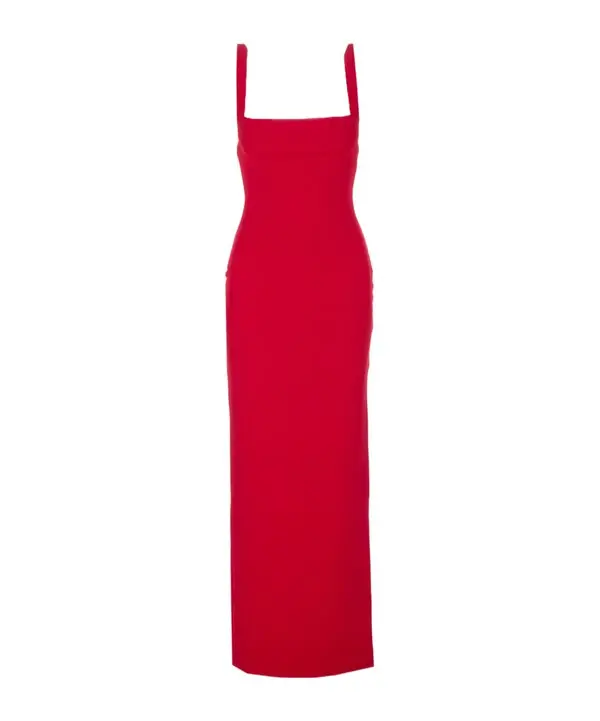 Solace Fitted Long Dress With Side Slit