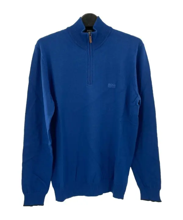 Hugo Boss Logo Quarter Zip Sweater