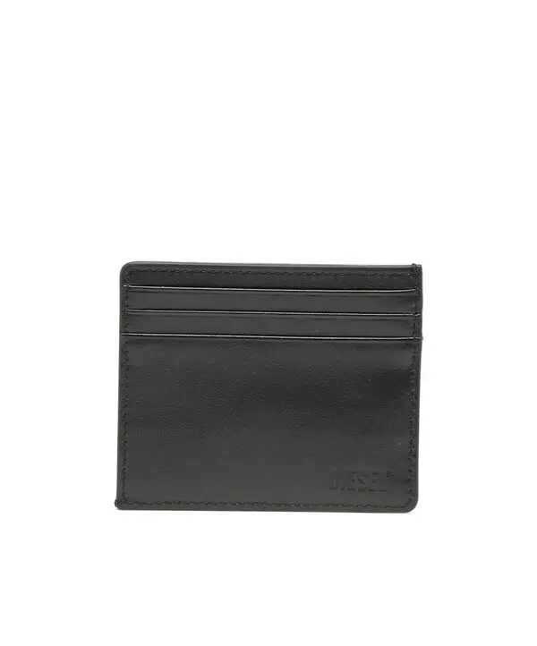 DIESEL® Logo-embossed Card Case - Dark Gray