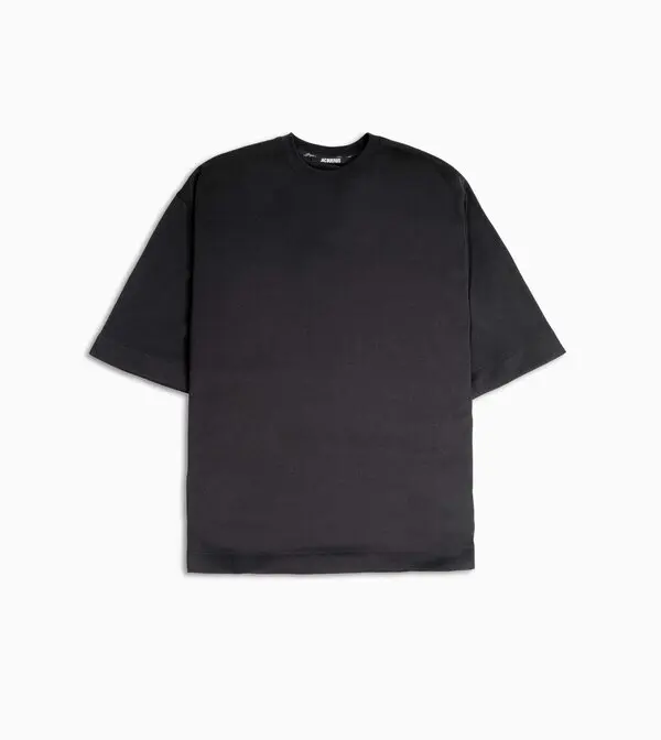 Jacquemus Round Neck Ventadou Jersey T-shirt - Black