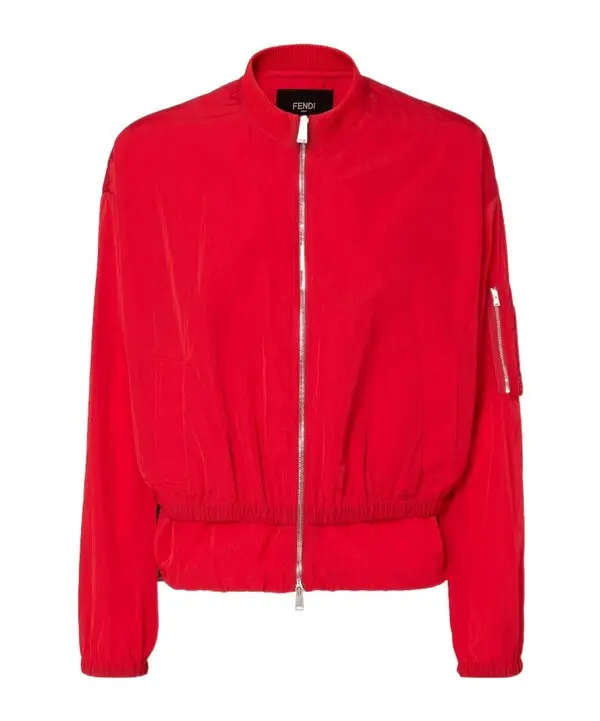 Fendi Double-layer Zipped Bomber Jacket