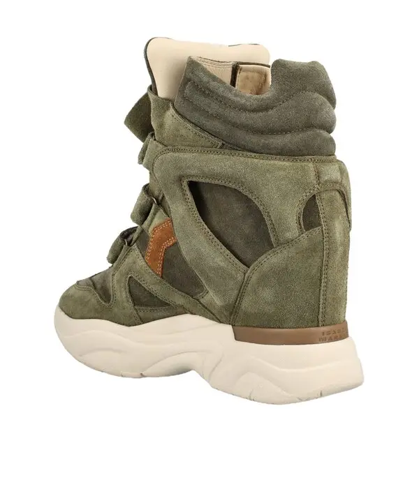 Isabel Marant Étoile High-top Sneakers With Velcro Closure - Green
