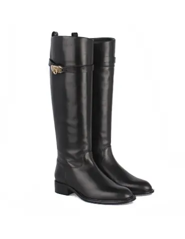 FERRAGAMO Knee High Buckled Boots