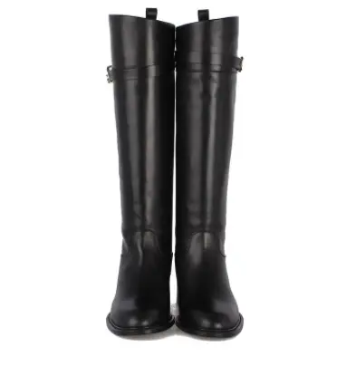 FERRAGAMO Knee High Buckled Boots