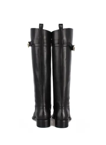 FERRAGAMO Knee High Buckled Boots