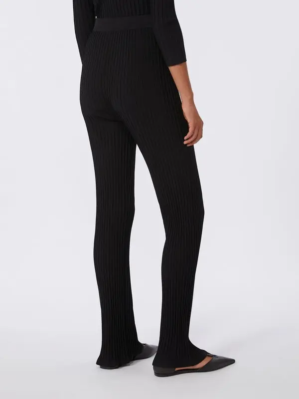 Max Mara Ribbed Pleated Trousers