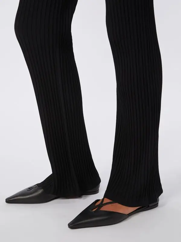 Max Mara Ribbed Pleated Trousers