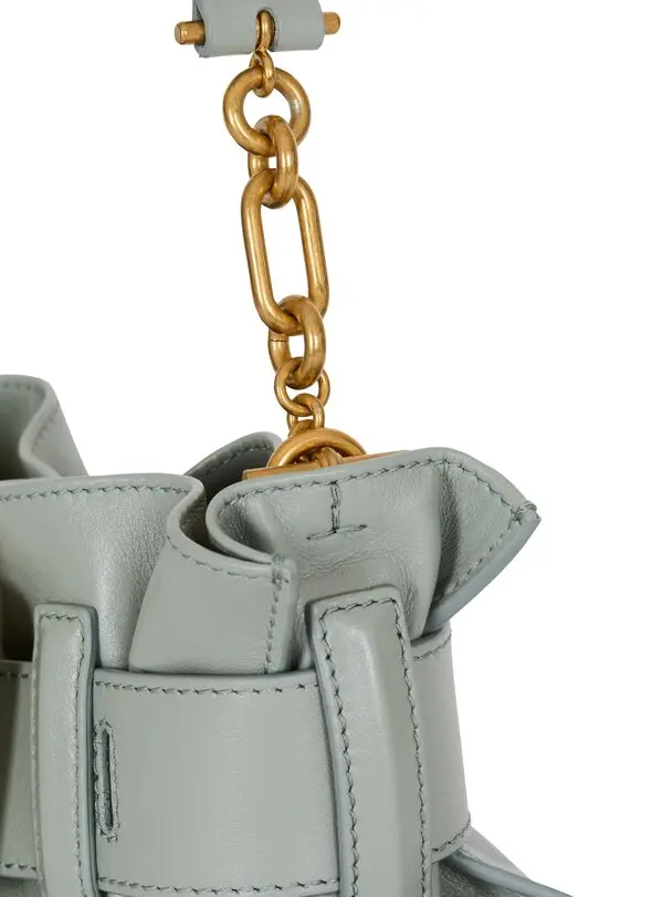 Balmain Mini Anthem Bag In Calfskin Leather