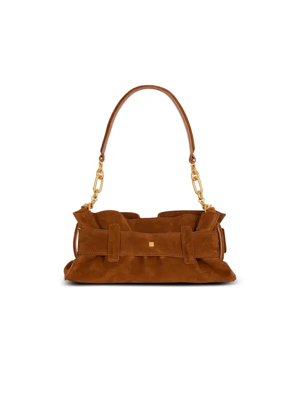 Balmain Anthem Mini Shoulder Bag - Brown