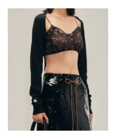 Simone Rocha Mercerised Cutout Sleeve Jumper