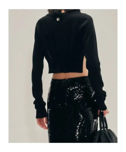 Simone Rocha Mercerised Cutout Sleeve Jumper