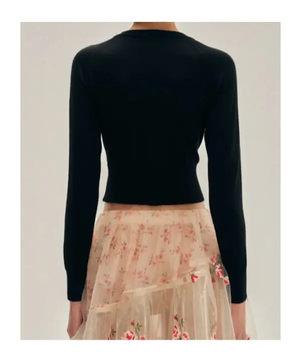 Simone Rocha Embellished Cropped Cardigan