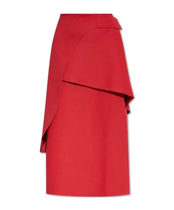 Tory Burch Asymmetrical Layered Midi Skirt