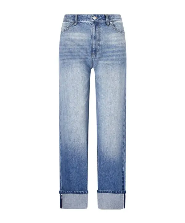 Tibi Low-rise Straight-leg Selvedge Jeans - Blue