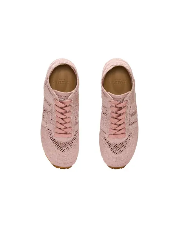 Balmain Racer 45 Macramé Trainers - Pink