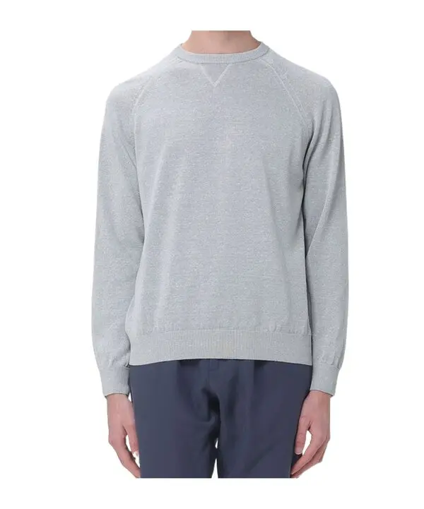 Eleventy Long Sleeve Pullover Sweater - Gray