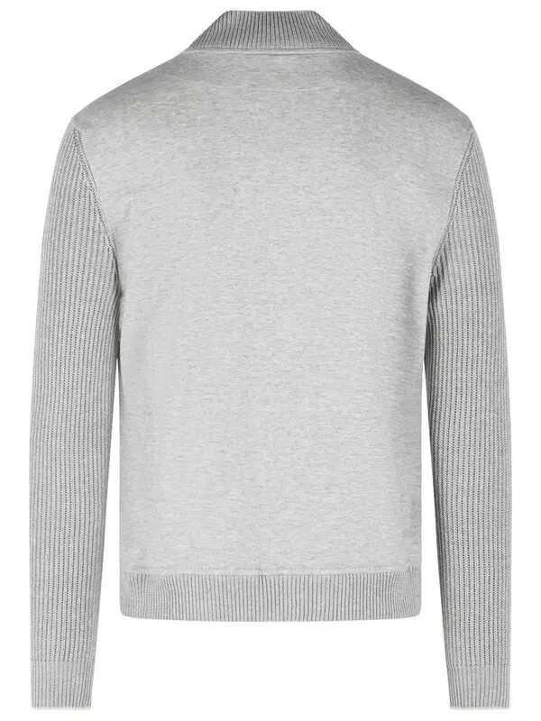Eleventy Ribbed Trim Bomber Jacket