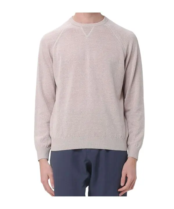 Eleventy Long Sleeve Crew Neck Pullover - Blush Pink