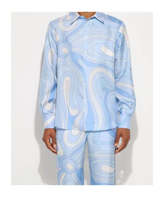 Emilio Pucci Abstract Print Silk Shirt