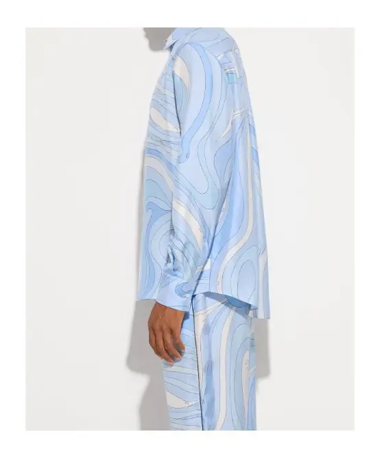 Emilio Pucci Abstract Print Silk Shirt