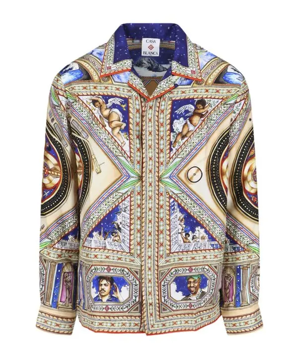 Casablanca Cherub Print Shirts - Multicolor