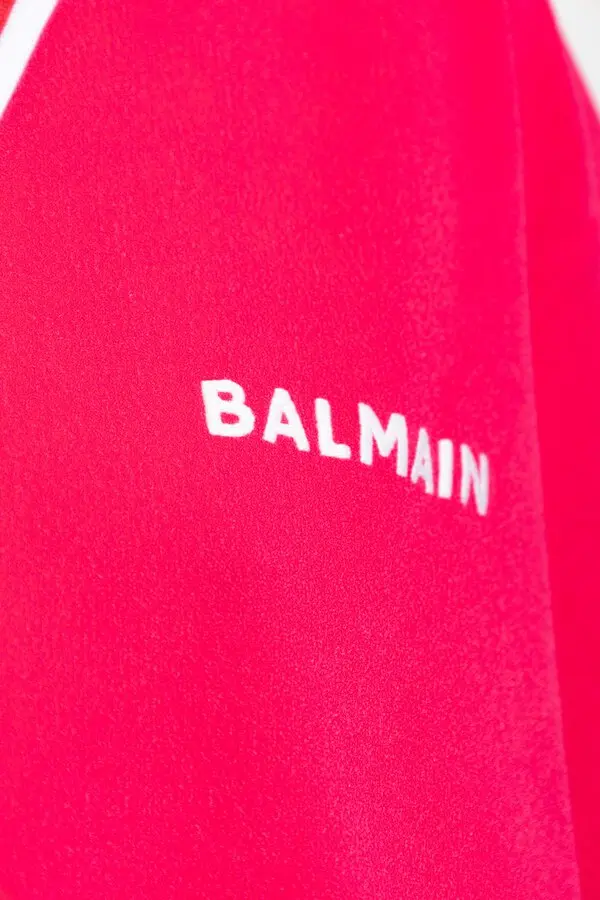 Balmain Striped-trim V-neck Mini Dress