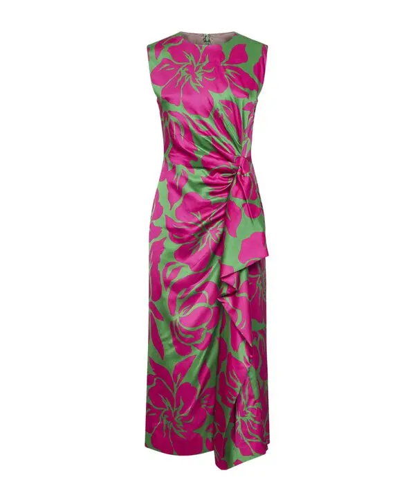 Dries Van Noten Sleeveless Floral Print Dress - Multicolor