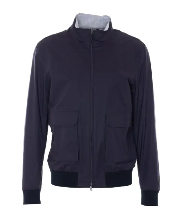 Herno High-neck Zip-up Jacket With Stand Collar