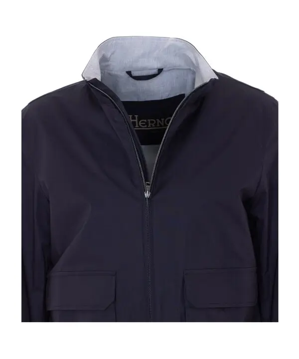 Herno High-neck Zip-up Jacket With Stand Collar