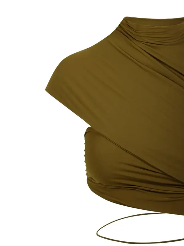 AMAZUIN Ama_lu_kg Draped One-shoulder Top