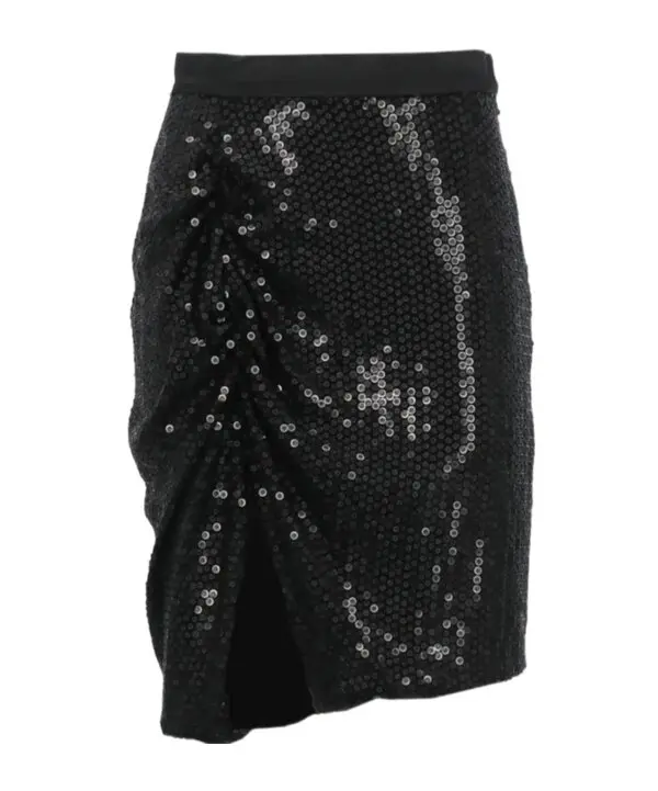 VIVIENNE WESTWOOD Ruched Sequin Mini Skirt