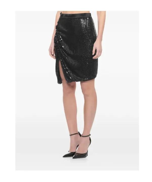 VIVIENNE WESTWOOD Ruched Sequin Mini Skirt