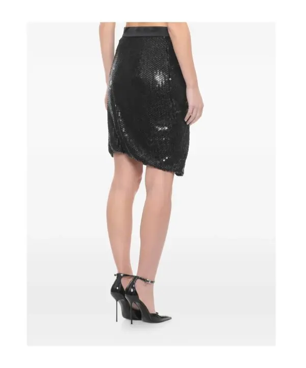 VIVIENNE WESTWOOD Ruched Sequin Mini Skirt