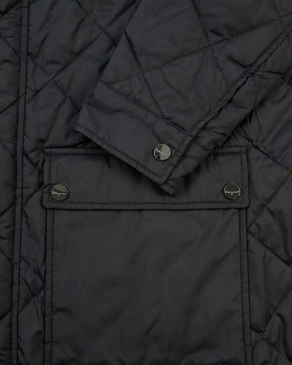 FERRAGAMO Quilted Stand Collar Jacket