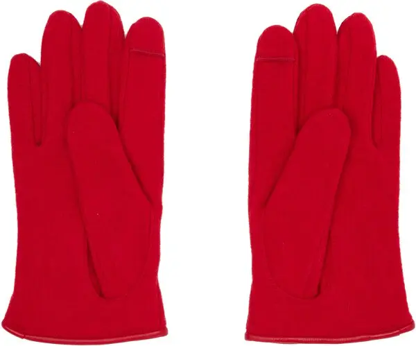 VIVIENNE WESTWOOD Orb Engraved Driving Gloves - Red