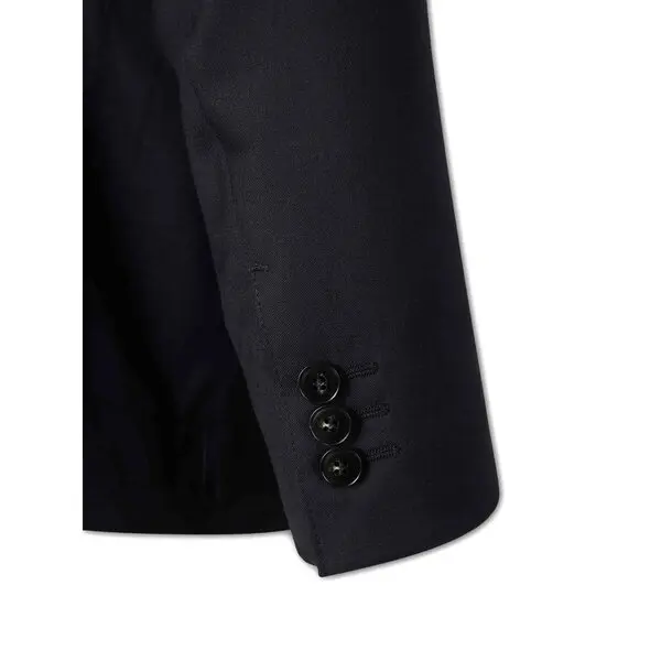Canali Long-sleeved Suit Jacket - Dark Blue
