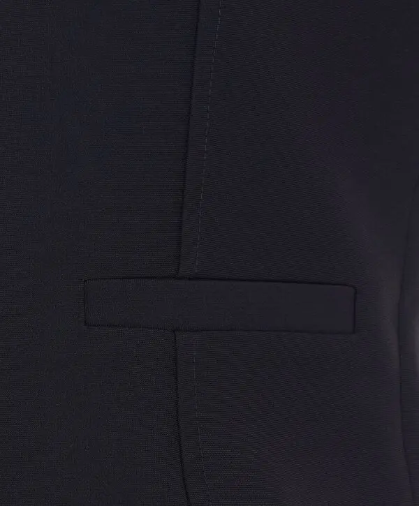 Patrizia Pepe Sleeveless V-neck Buttoned Jacket - Black
