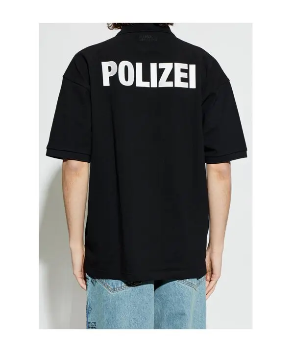 Vetements Polizei Oversized Polo Shirt