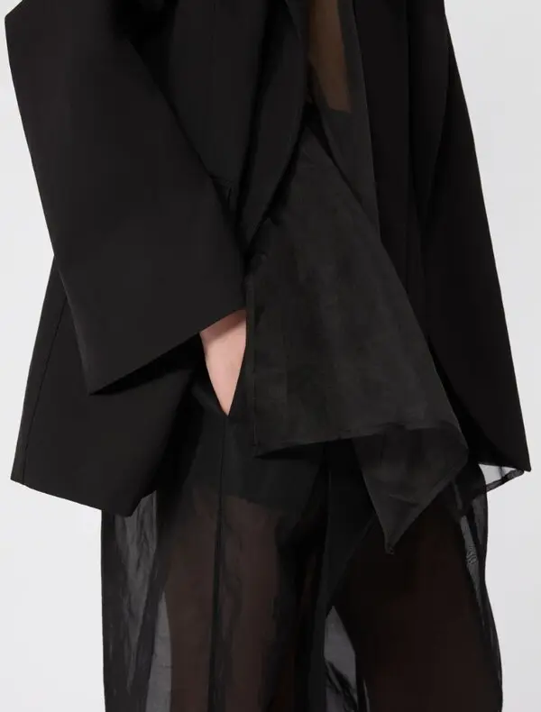 Sportmax Buttoned Blazer - Black