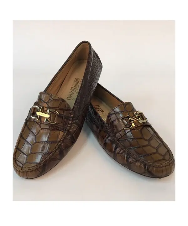 FERRAGAMO Gancini Detail Loafers
