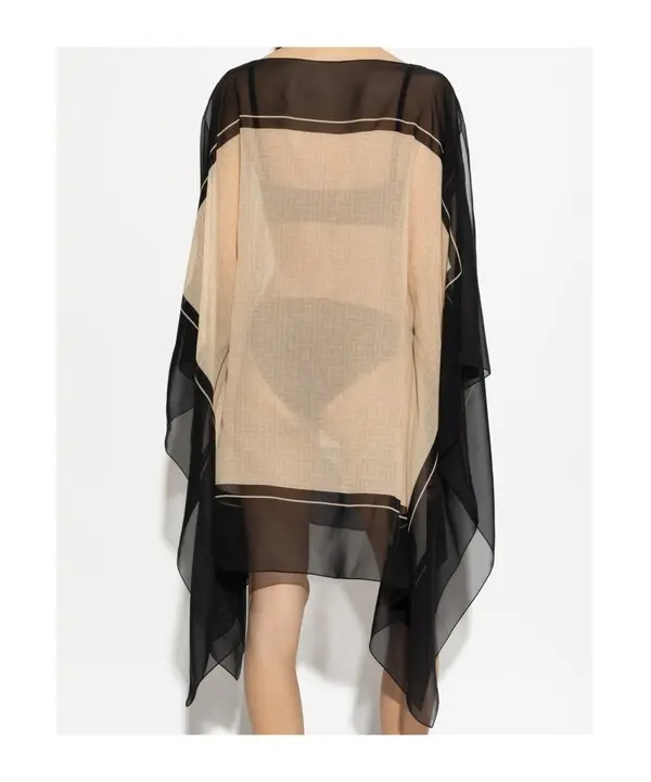 Balmain Patterned Beach Cover-up