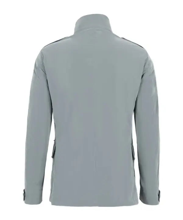 MOORER Porto Os Hooded Field Jacket - Gray